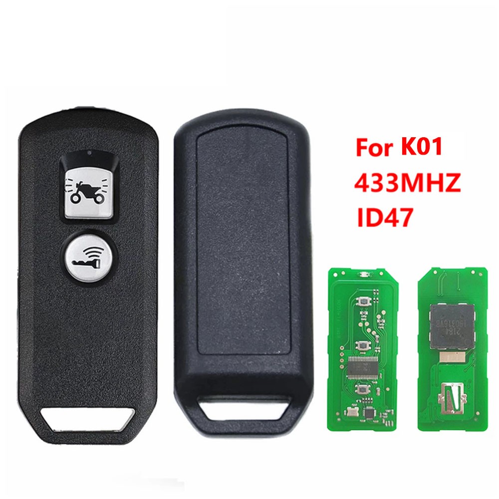 2 Buttons 433Mhz ID47 Remote Key For Honda for K01 ADV SH 150 Forza 300 ...
